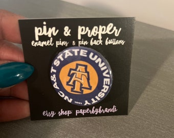 North Carolina A&T State University Aggie Pride Pin licensed - Etsy