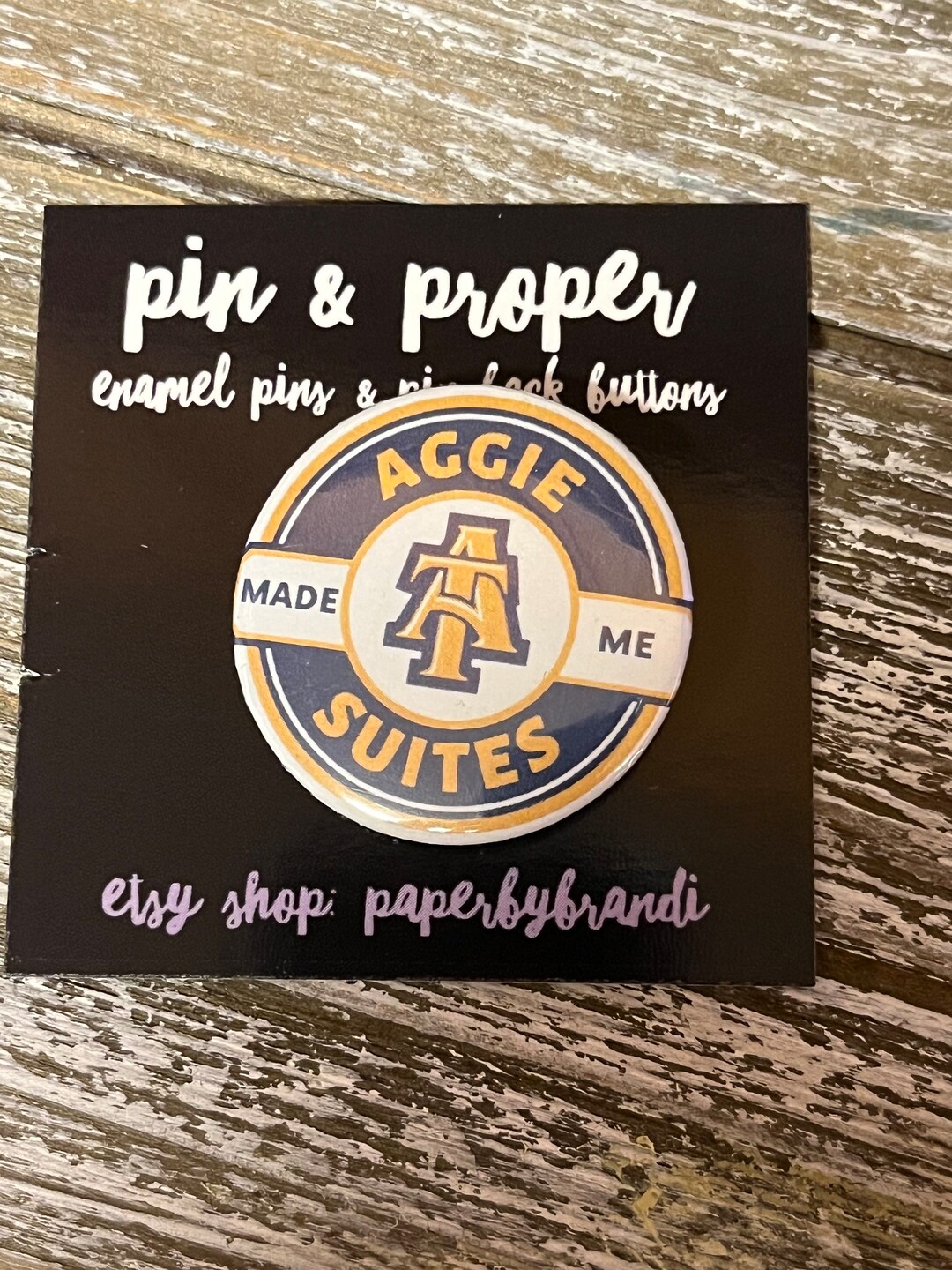 NC A&T Aggie Suites Made Me Pin Back Button - Etsy