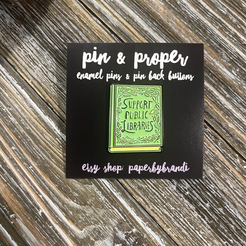 Library Buttons - Etsy