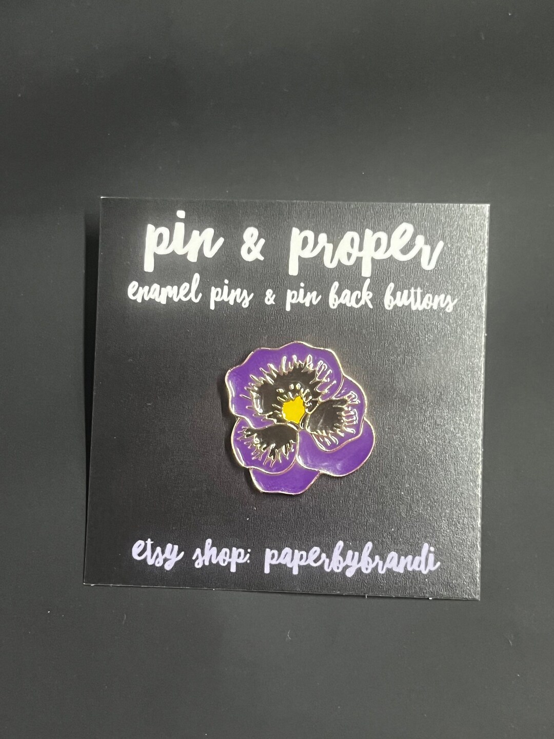 African Violet Lapel Pin - Etsy