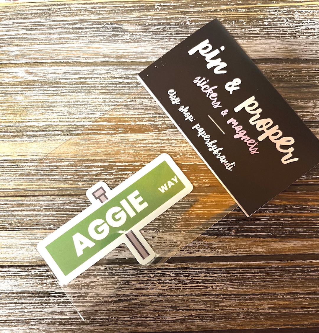 Aggie Way Street Sign Sticker - Etsy