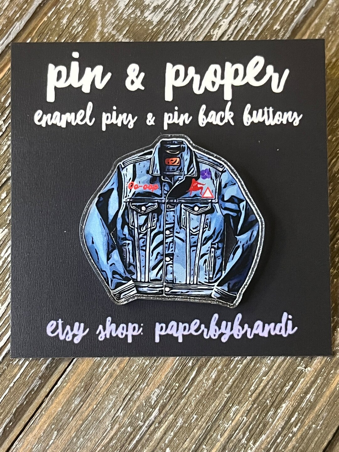DST Jean Jacket Acrylic Lapel Pin - Etsy