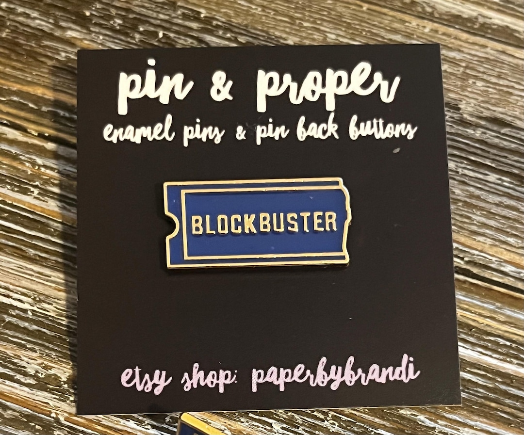 Blockbuster Enamel Pin - Etsy