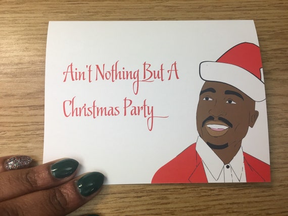 Tupac Christmas Card | Etsy