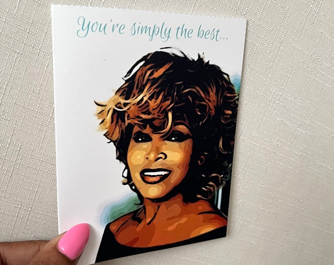 Tina Turner Simply the Best Greeting Card READ DESCRIPTION - Etsy