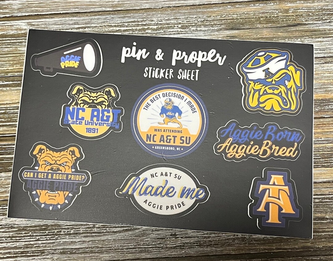 Aggie Sticker Sheet - Etsy