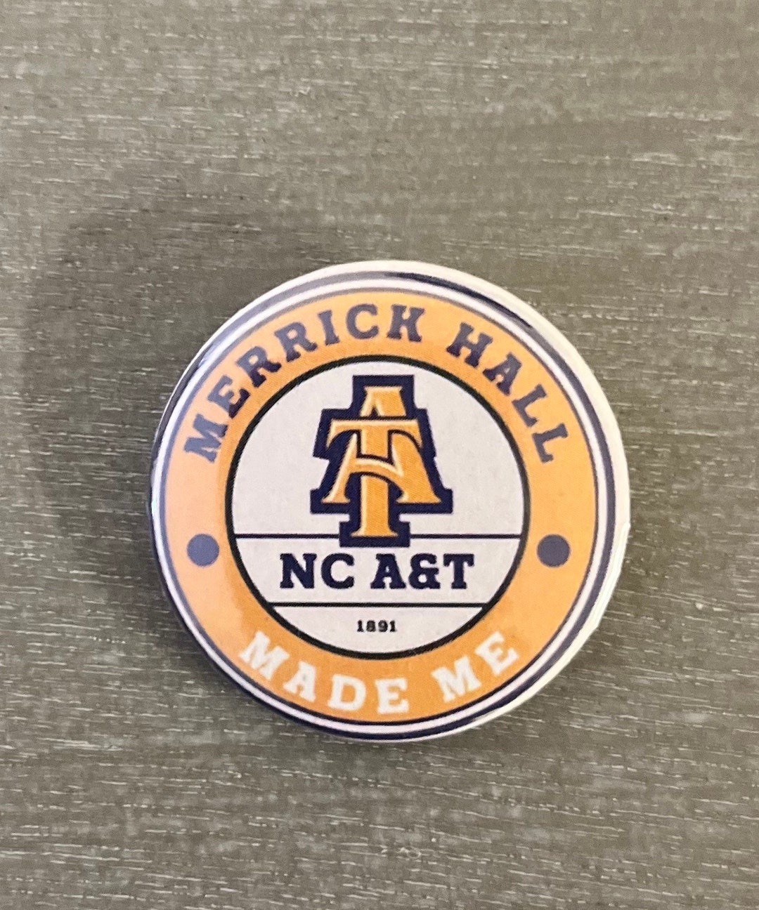 NC A&T Merrick Hall Made Me Pin Back Button - Etsy