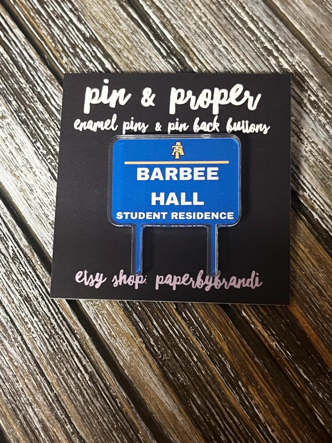 Barbee Hall A&T Building Sign Acrylic Lapel Pin - Etsy