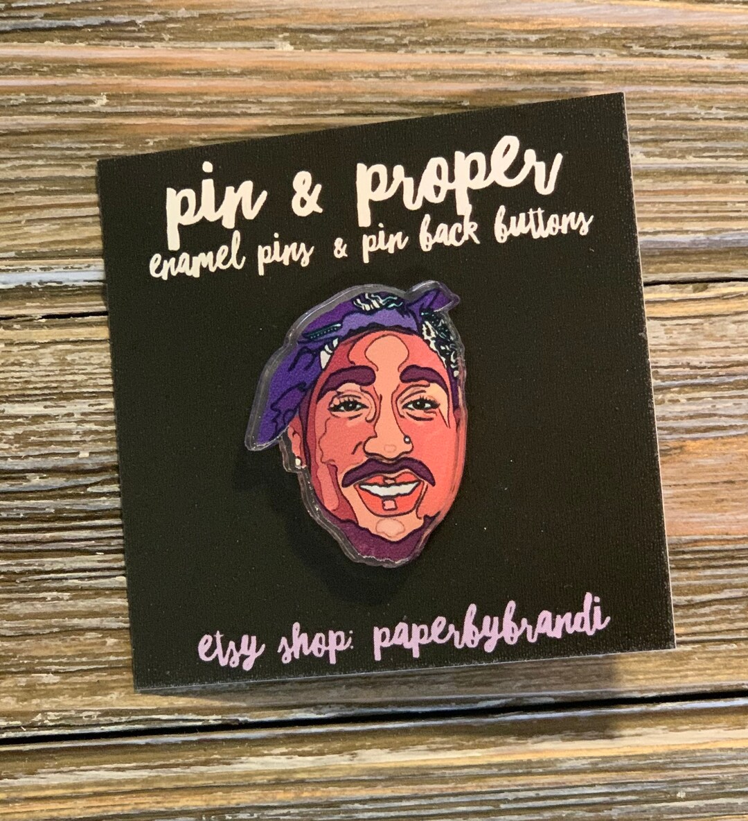 Pac’s Smile Acrylic Lapel Pin - Etsy