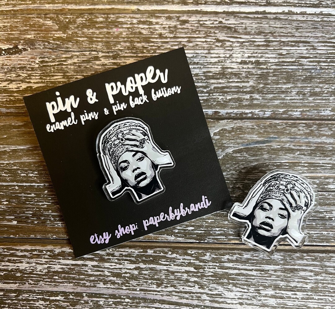 Queen B Queen Acrylic Lapel Pin - Etsy