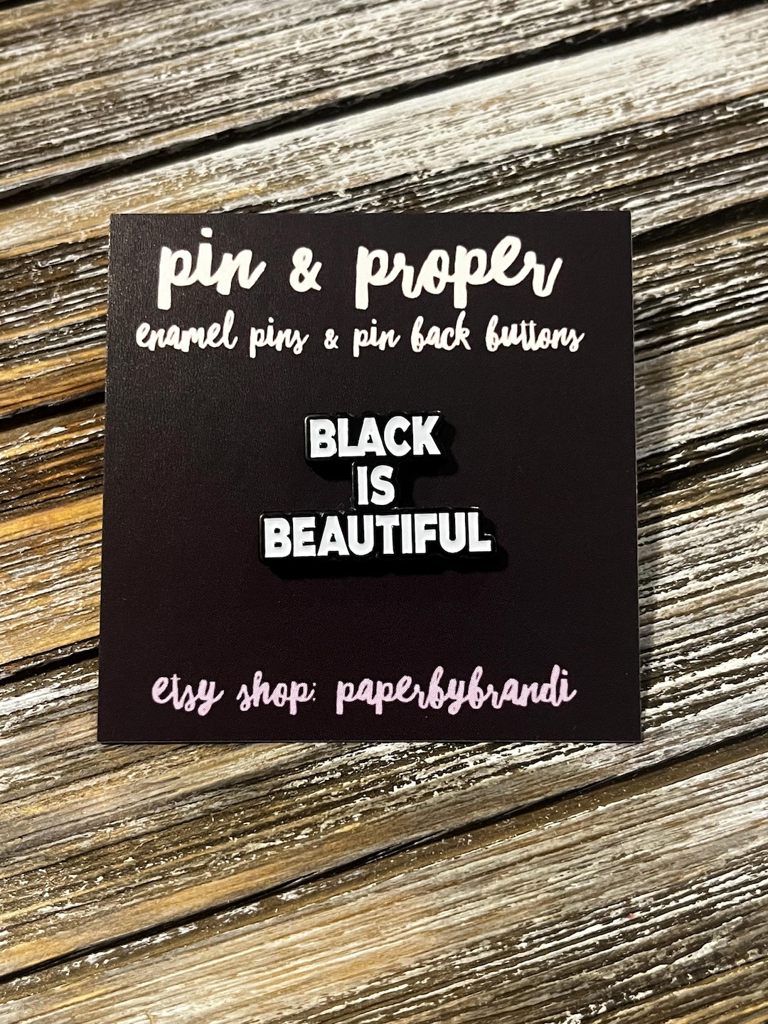 Black is Beautiful Enamel Lapel Pin - Etsy