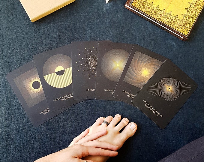 Affirmation Cards // Mantra Intention Cards // Sacred Geometry ...