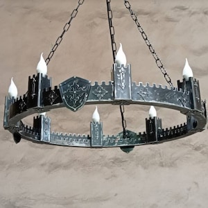 Chandelier Lighting, Gothic Medieval Style Chandelier Lights, Rustic ...