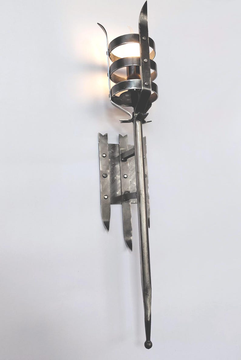 Torch Wall Sconce Light - Medieval Castle Gothic Lighing Fixture - Game ...