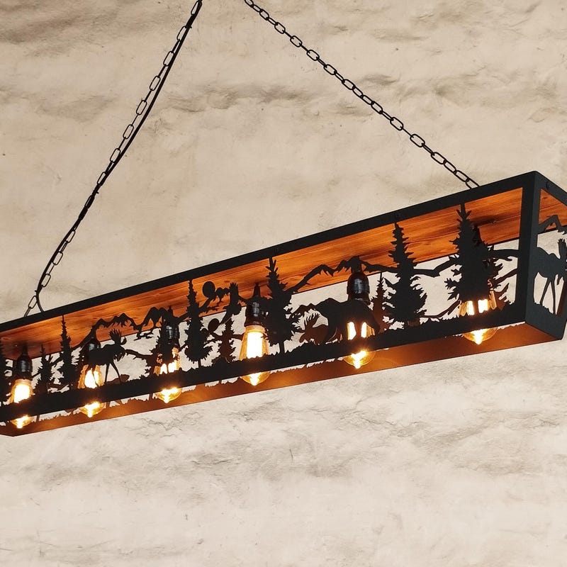 Chandelier for Log Home - Etsy