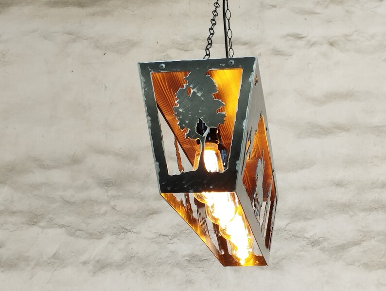 Horse & Rider Ceiling Light, Rustic Western Chandelier, Ranch Dining ...