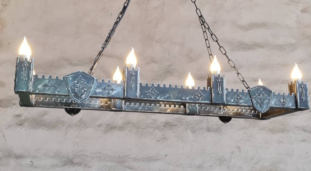 Medieval Fortress Chandelier, Unique Castle-inspired Lighting, Game ...