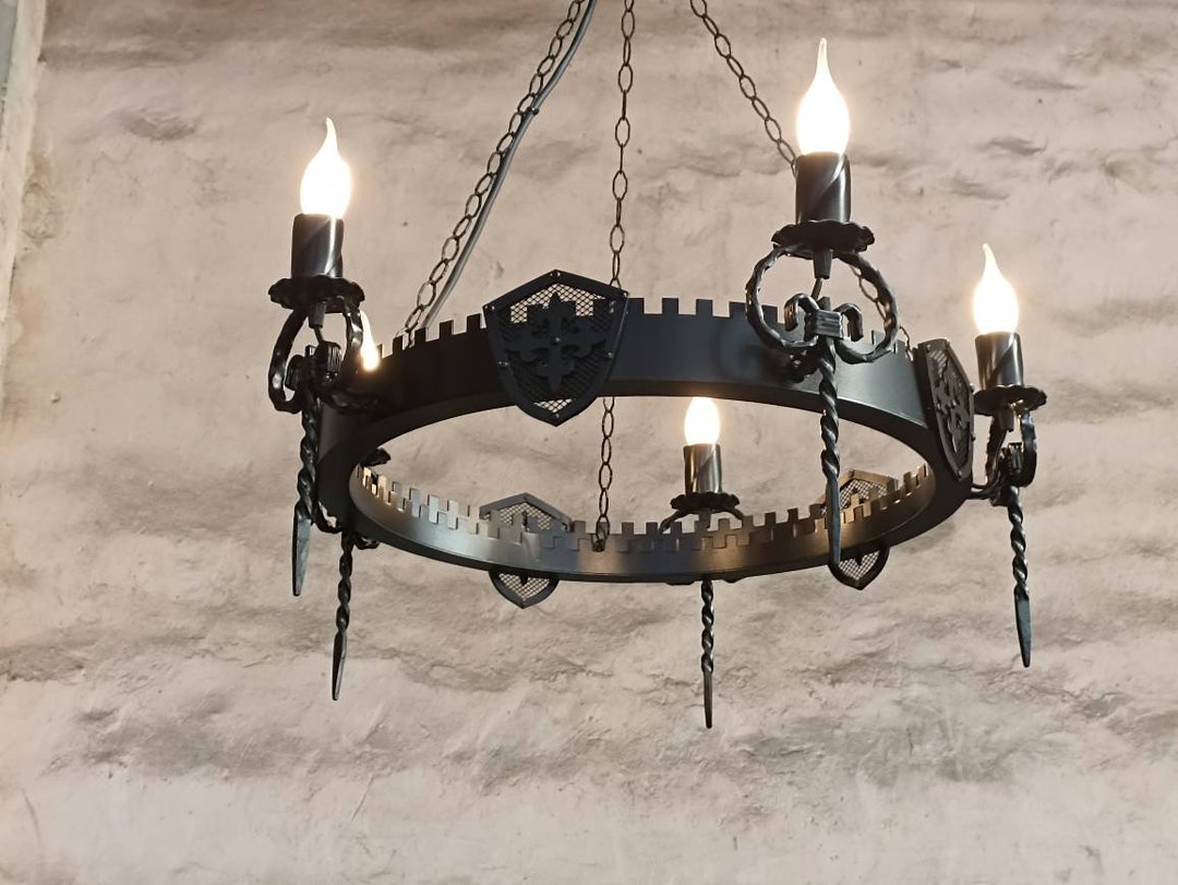 Chandelier Ligthing Wrought Iron Lights Lighting Fixture Metal Lights ...