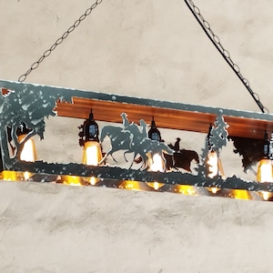 Farmhouse Ceiling Lights - Rustic Light Fixture - Cabin Lights - Horse ...