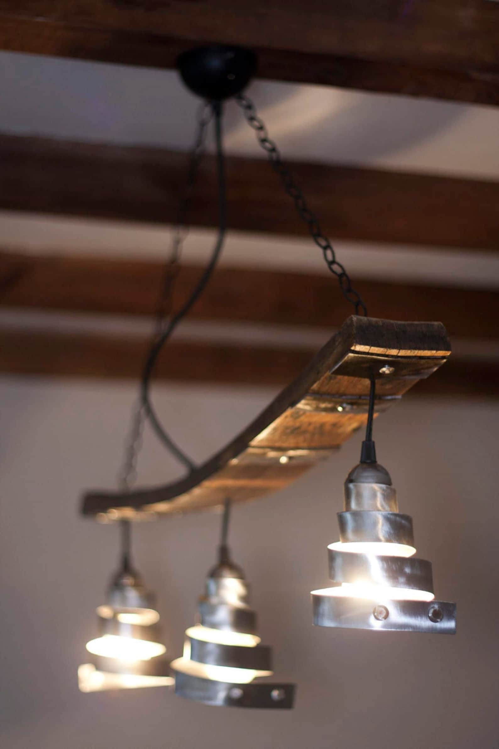 Rustic Ceiling Light Pendant Light Barrel Lighting Wine - Etsy