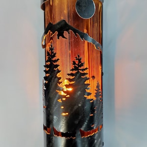 Rustic Wall Sconce Light, Lighting Fixture for Cabin, Log House ...