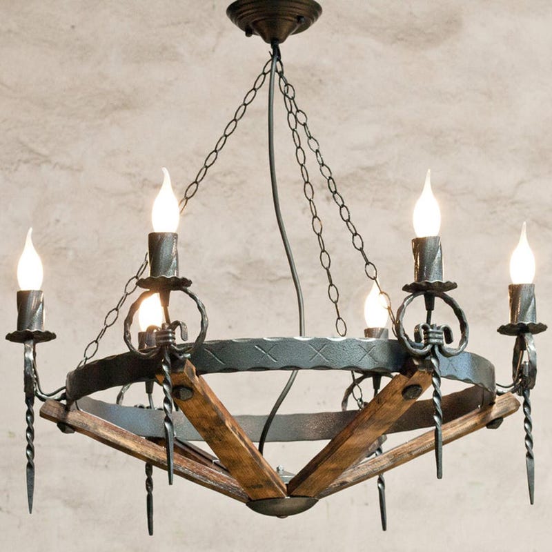 Rustic Chandelier - Etsy