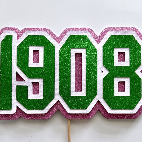 Aka Pink Cake Topper - Etsy