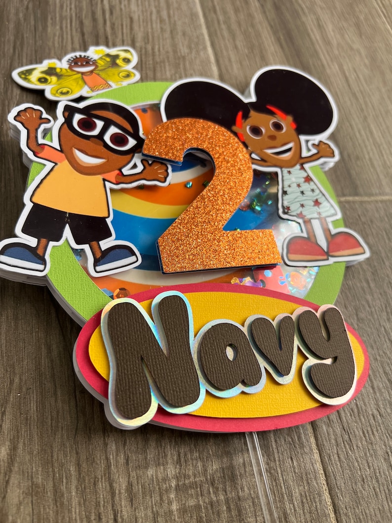 Bino & Fino Personalized Shaker Cake Topper Perfect for Bino and Fino ...
