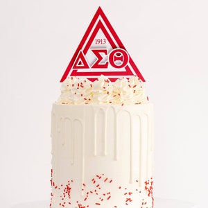 Personalized Delta Sigma Theta Cake Topper Perfect for Birthdays ...