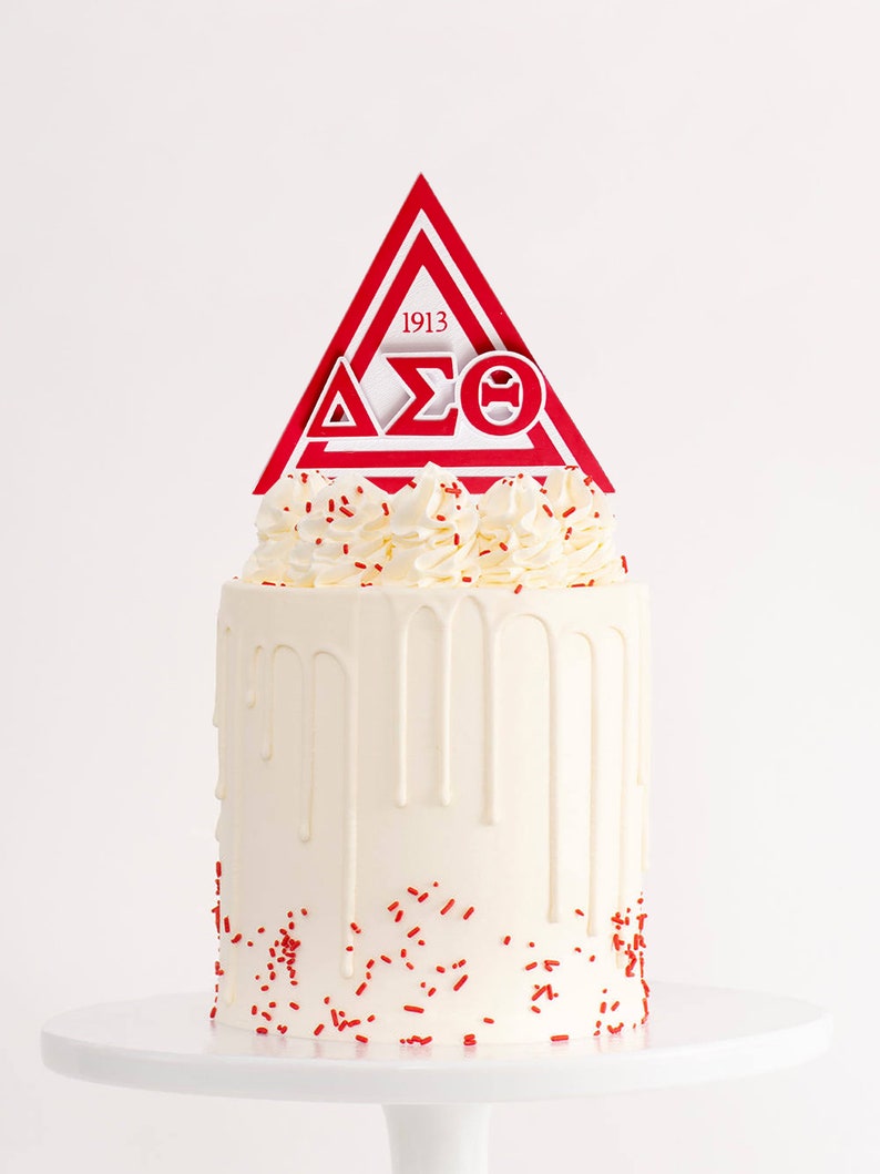 Personalized Delta Sigma Theta Cake Topper Perfect for Birthdays ...