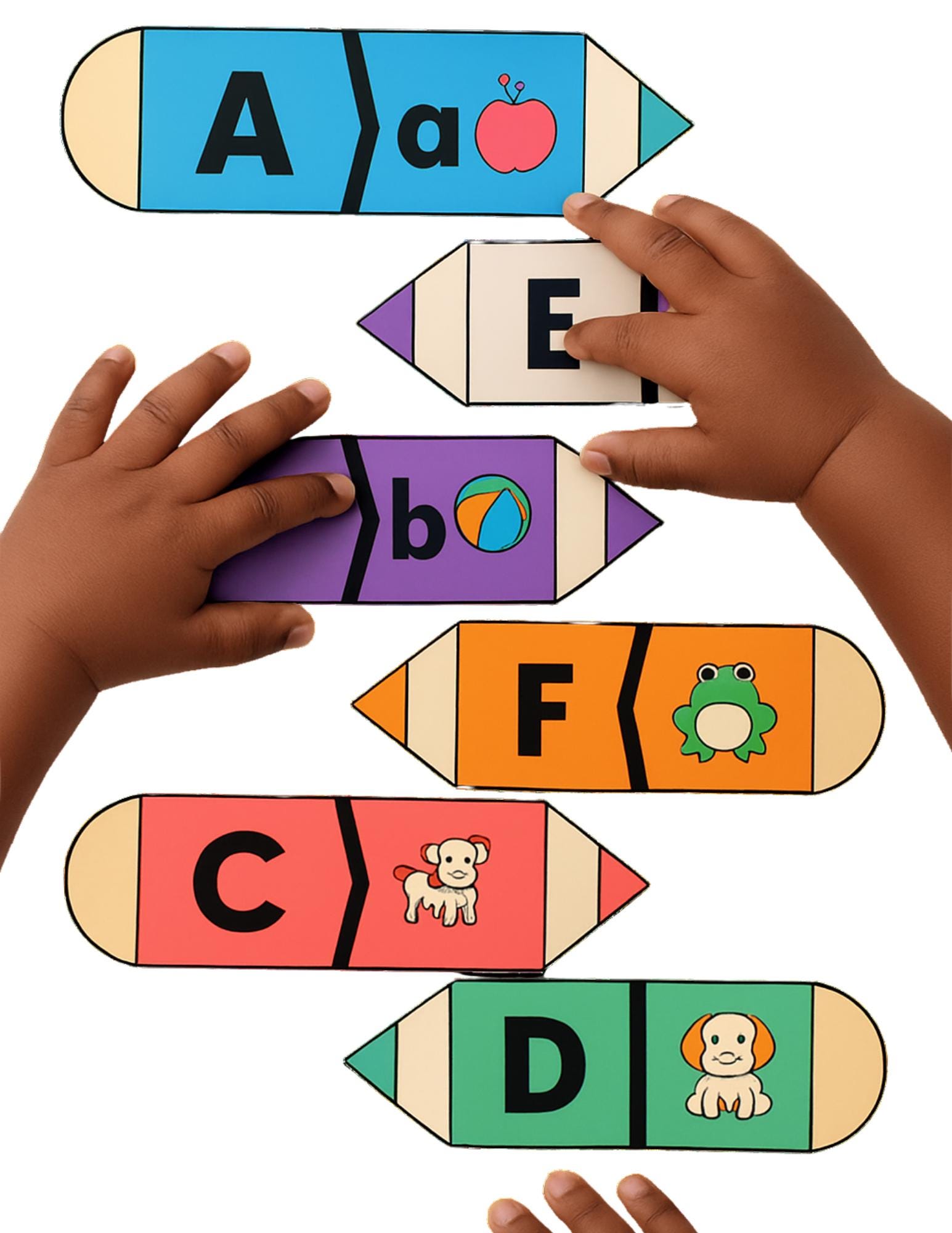 PRINTABLE Children’s Learning Alphabet Puzzle Pieces PNG & JPG Files ...