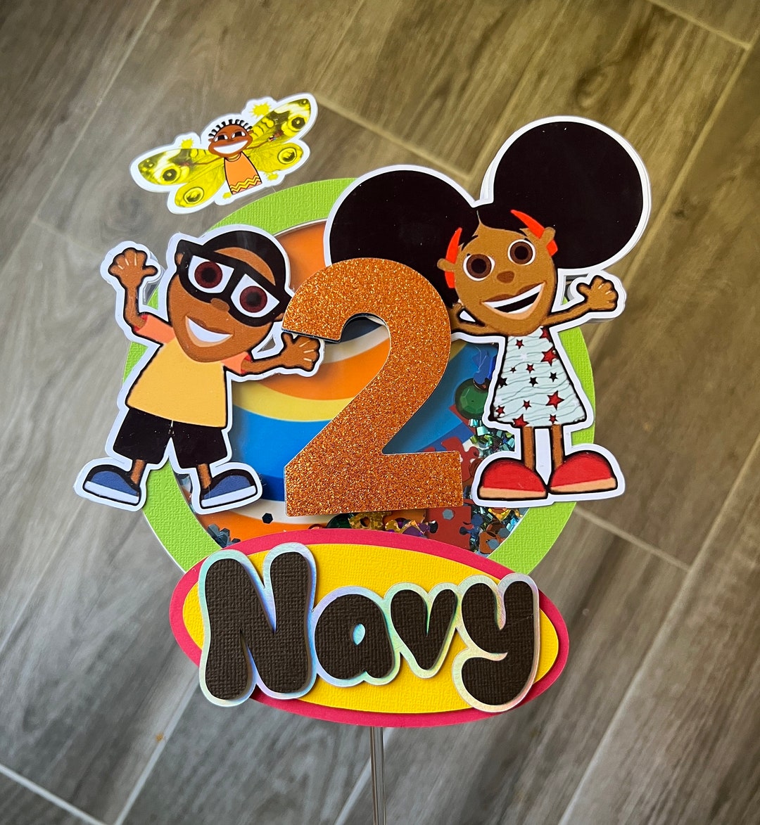 Bino & Fino Personalized Shaker Cake Topper Perfect for Bino and Fino ...