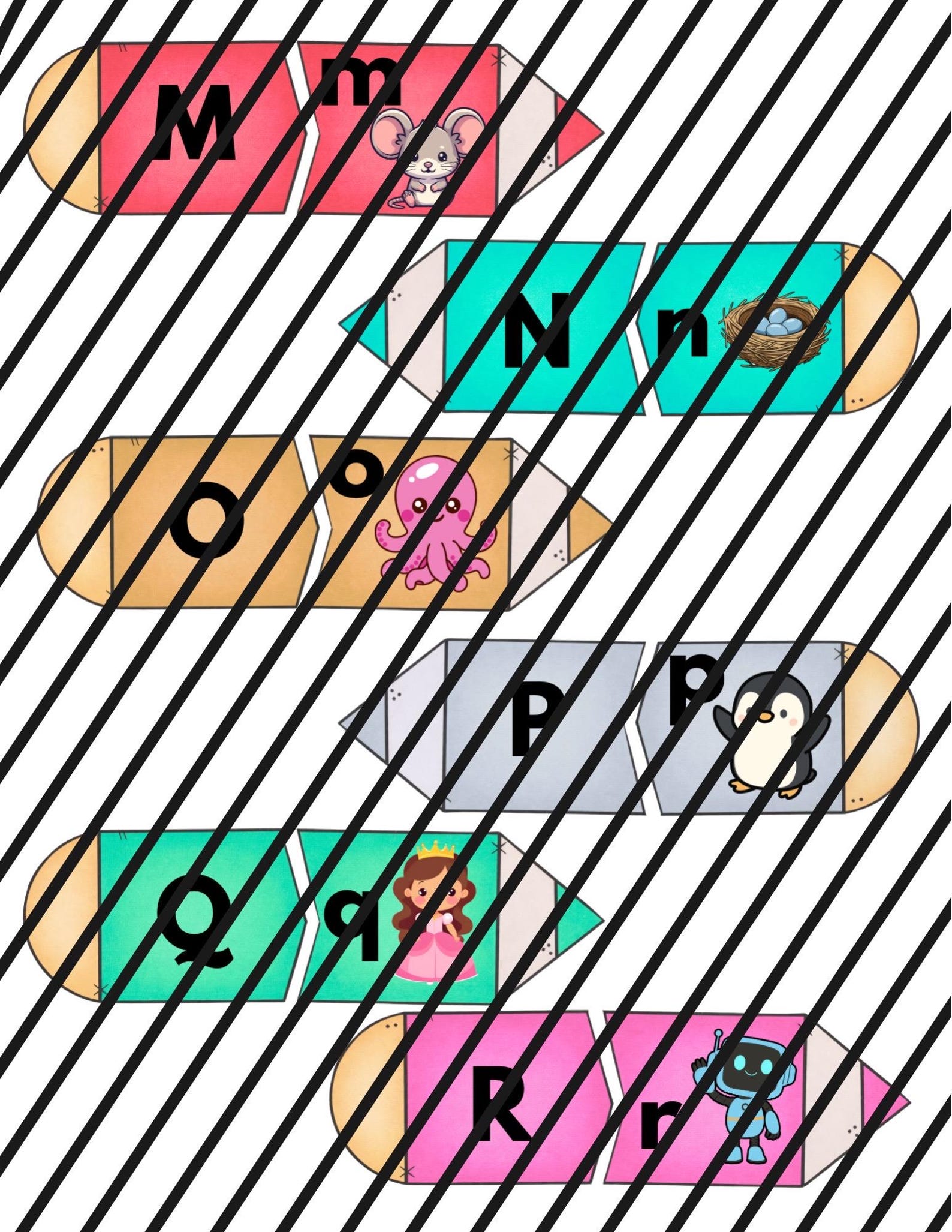 PRINTABLE Children’s Learning Alphabet Puzzle Pieces PNG & JPG Files ...