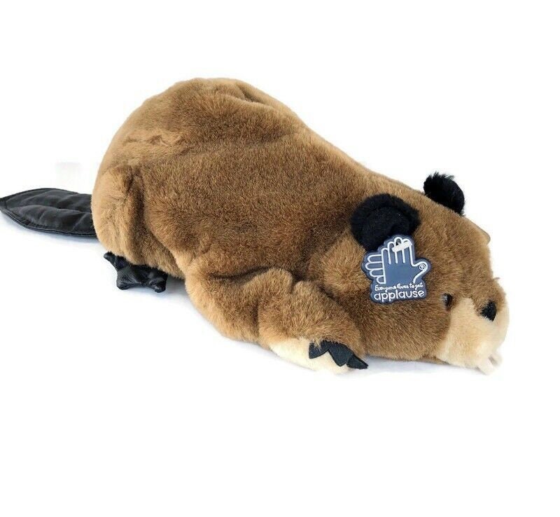Vintage 1986 Applause Puppets Plush Billy Beaver Stuffed Toy Original ...