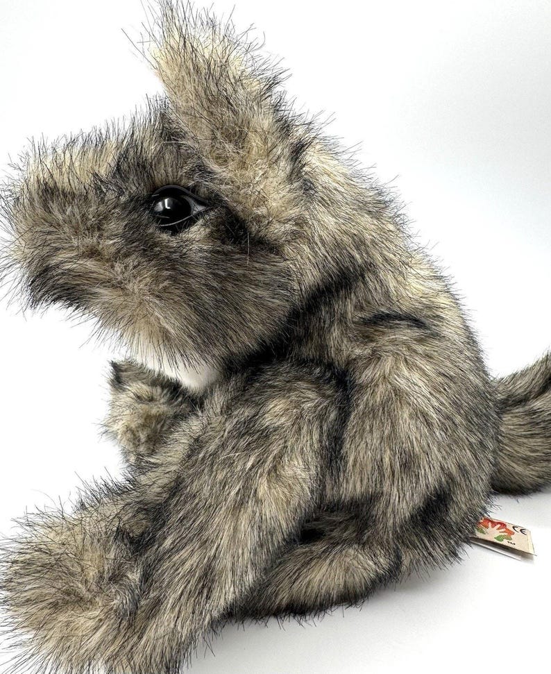 Folkmanis Small Coyote Pup Hand Puppet Plush Baby Wolf Stuffy Realistic ...