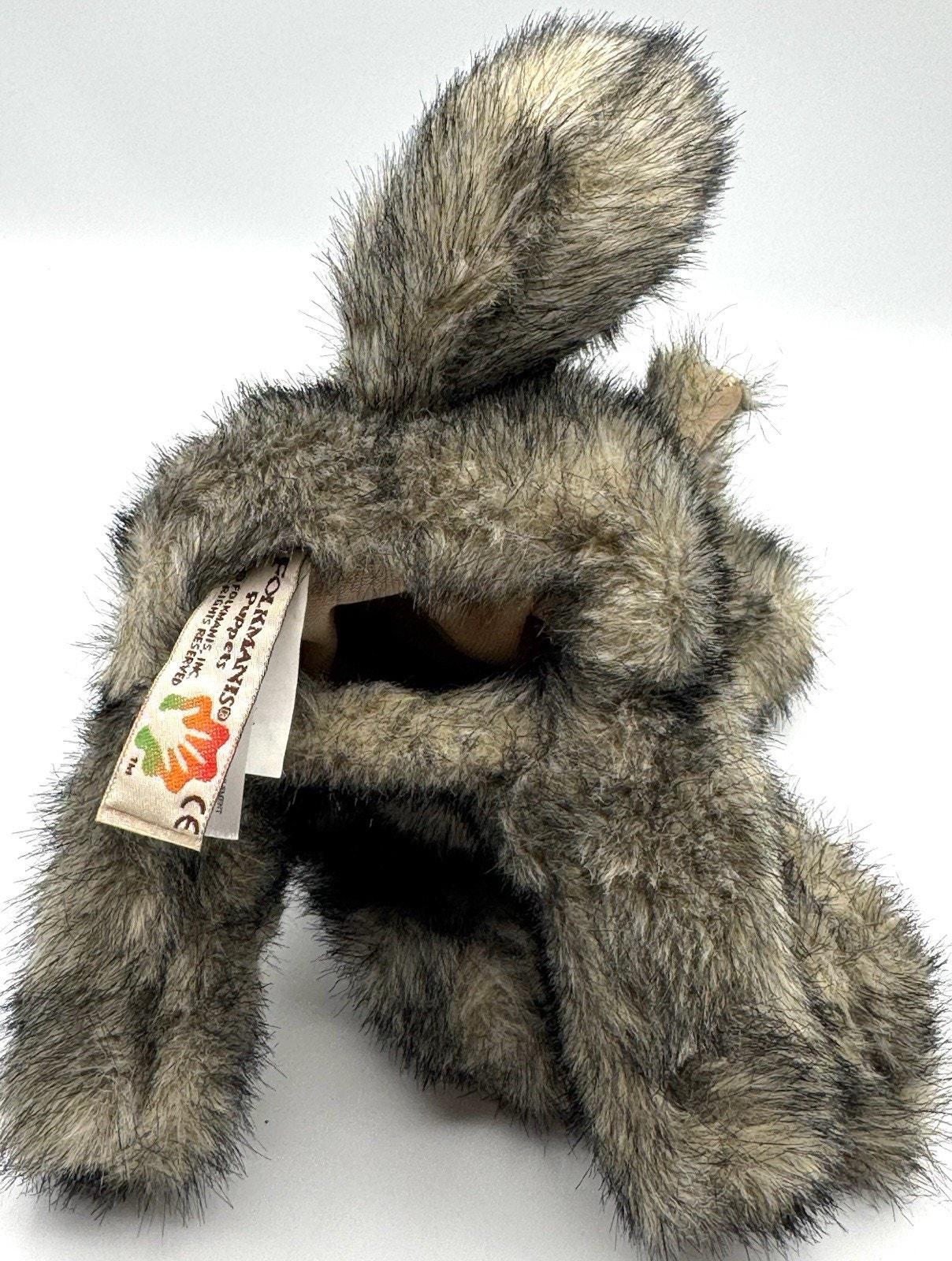 Folkmanis Small Coyote Pup Hand Puppet Plush Baby Wolf Stuffy Realistic ...