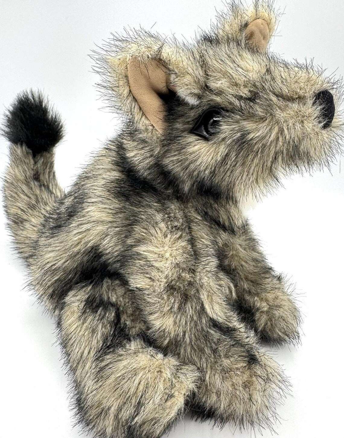 Folkmanis Small Coyote Pup Hand Puppet Plush Baby Wolf Stuffy Realistic ...