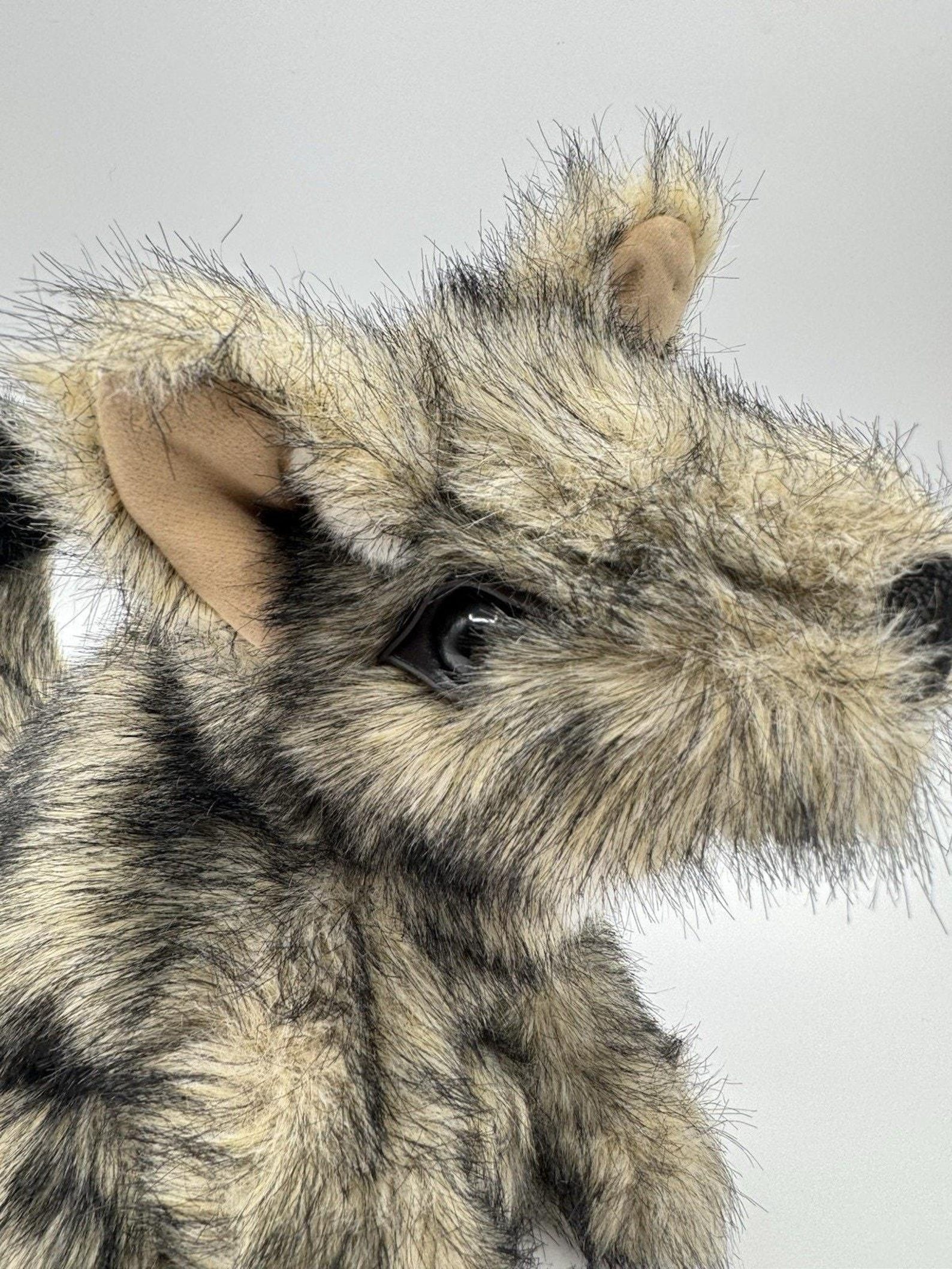 Folkmanis Small Coyote Pup Hand Puppet Plush Baby Wolf Stuffy Realistic ...