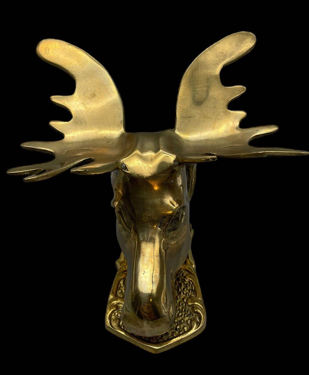 Vintage Sigma the Tastesetter Brass Moose Head Door Knocker 5 Decor ...