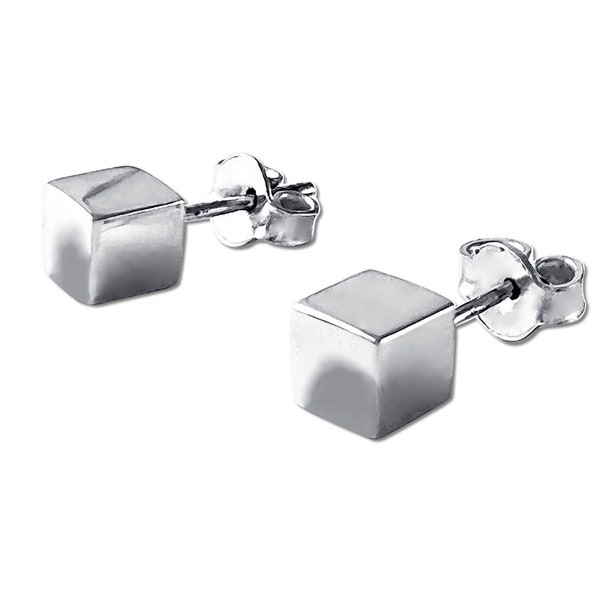 Cube Stud Earrings - Etsy