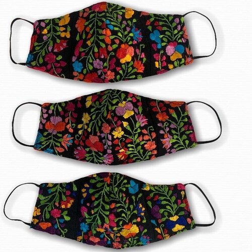 Gorgeous Floral Embroidered Face Mask Reusable and Washable - Etsy