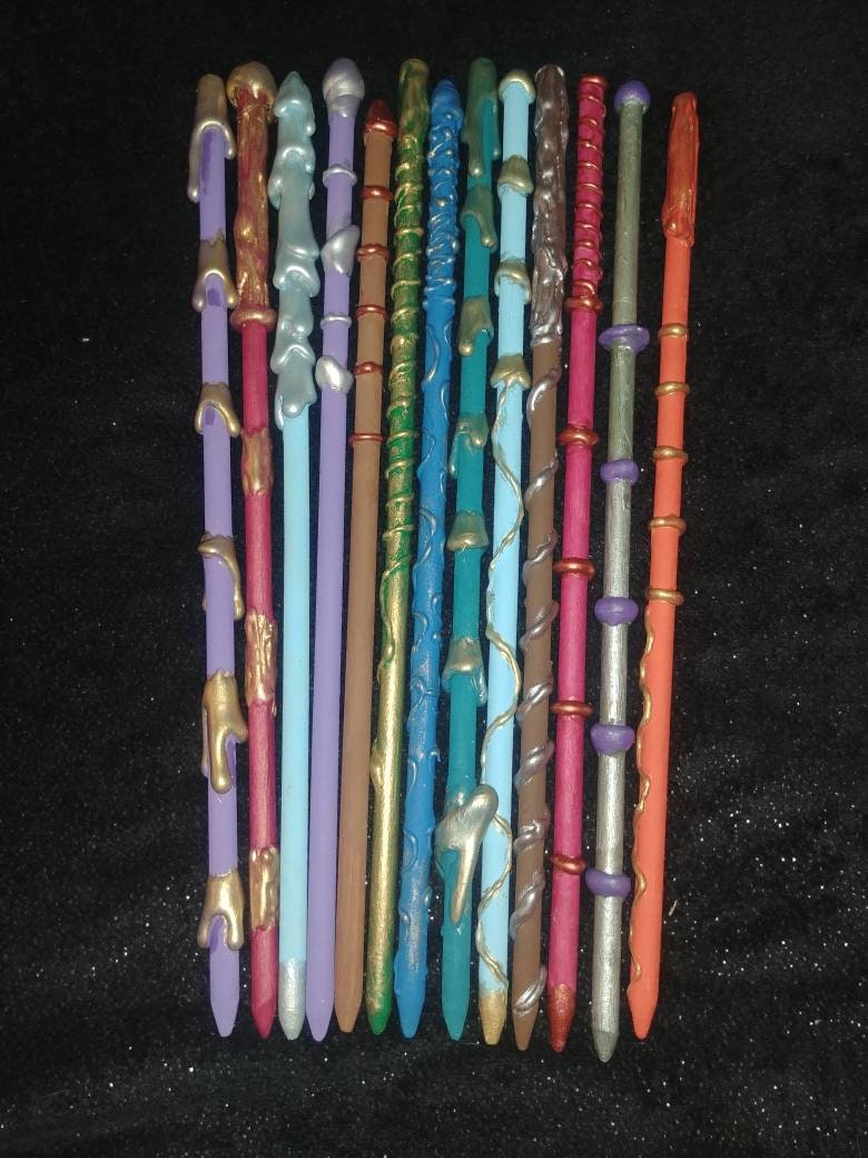 Painted Wands Great for Cosplay, Kids, Party Favors, Wedding Favors ...