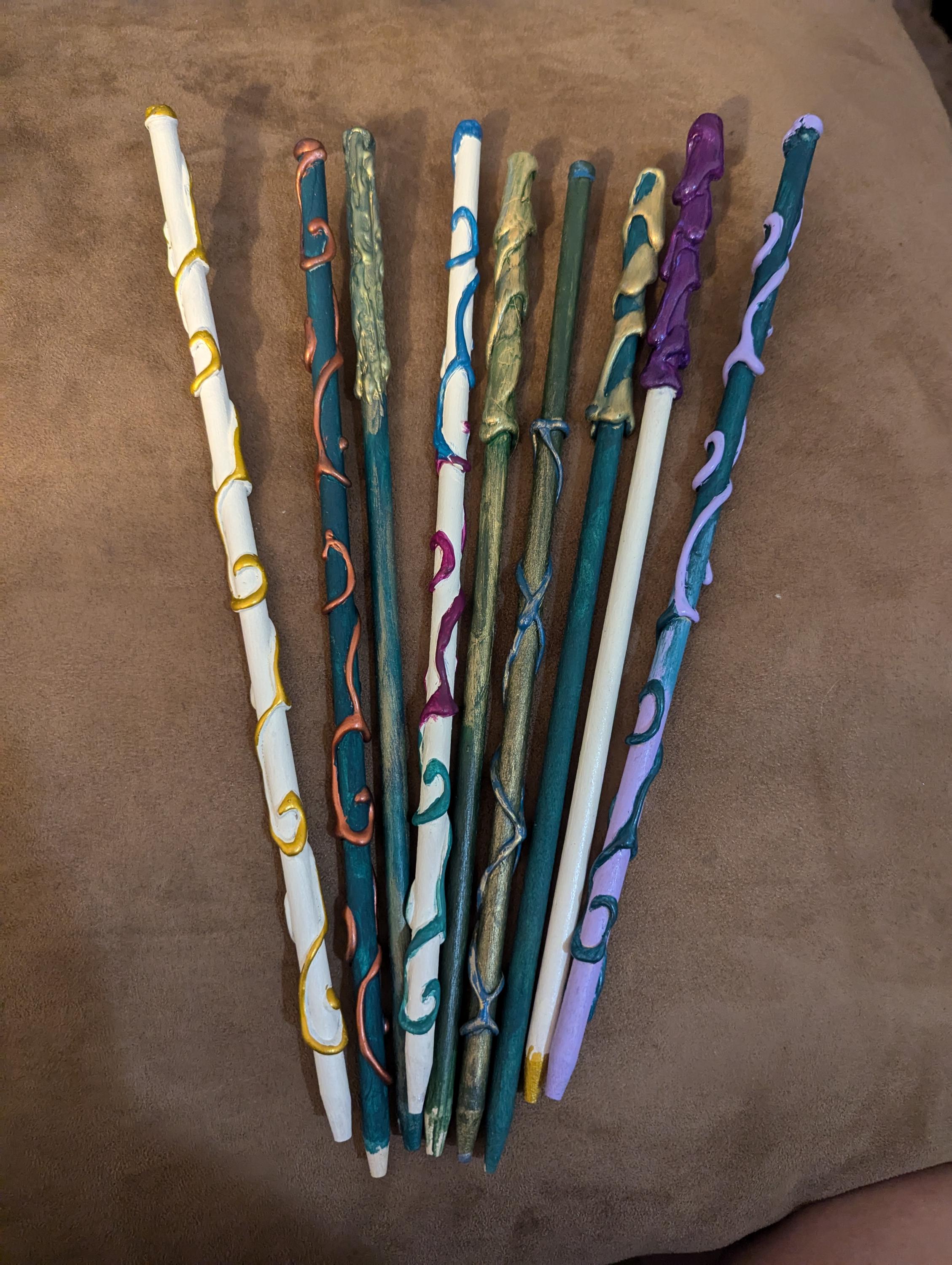 Painted Wands! Great for Cosplay, Kids, Party Favors, Wedding Favors ...