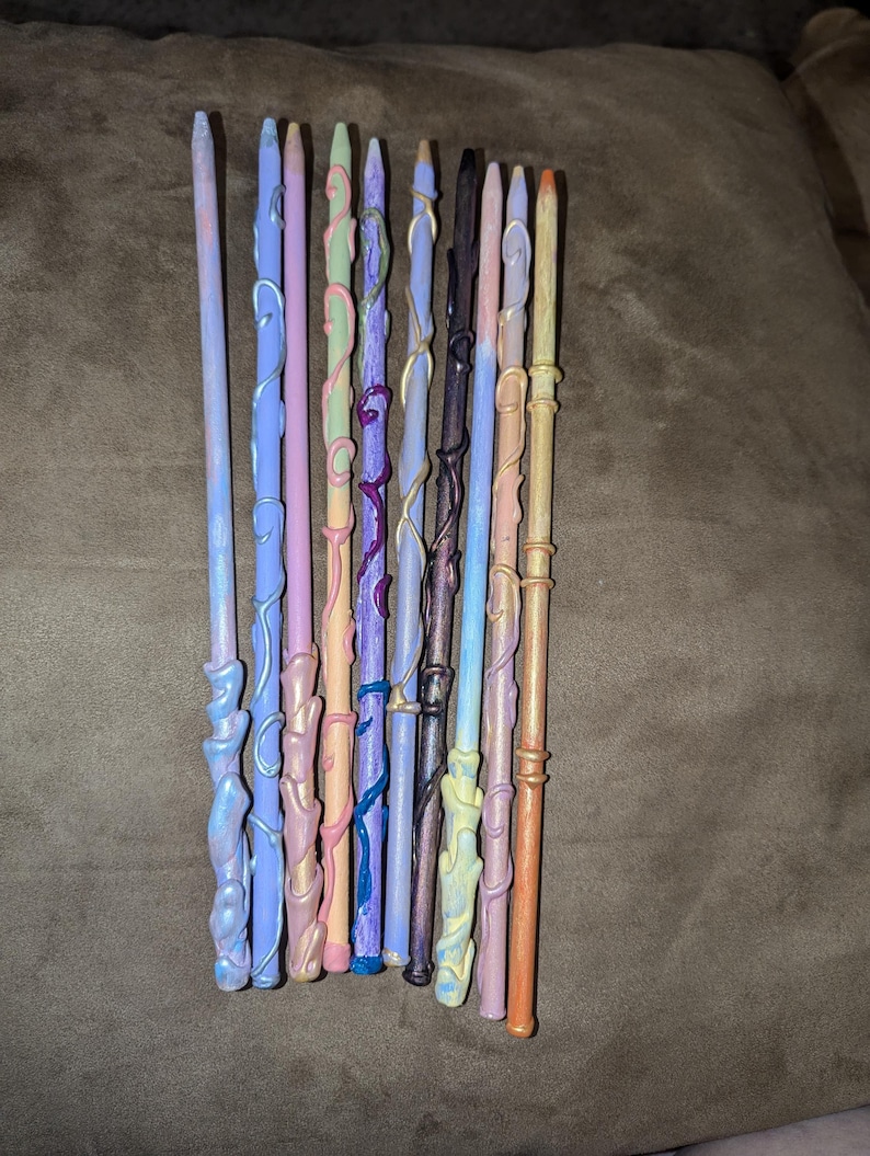 Painted Wands! Great for Cosplay, Kids, Party Favors, Wedding Favors ...