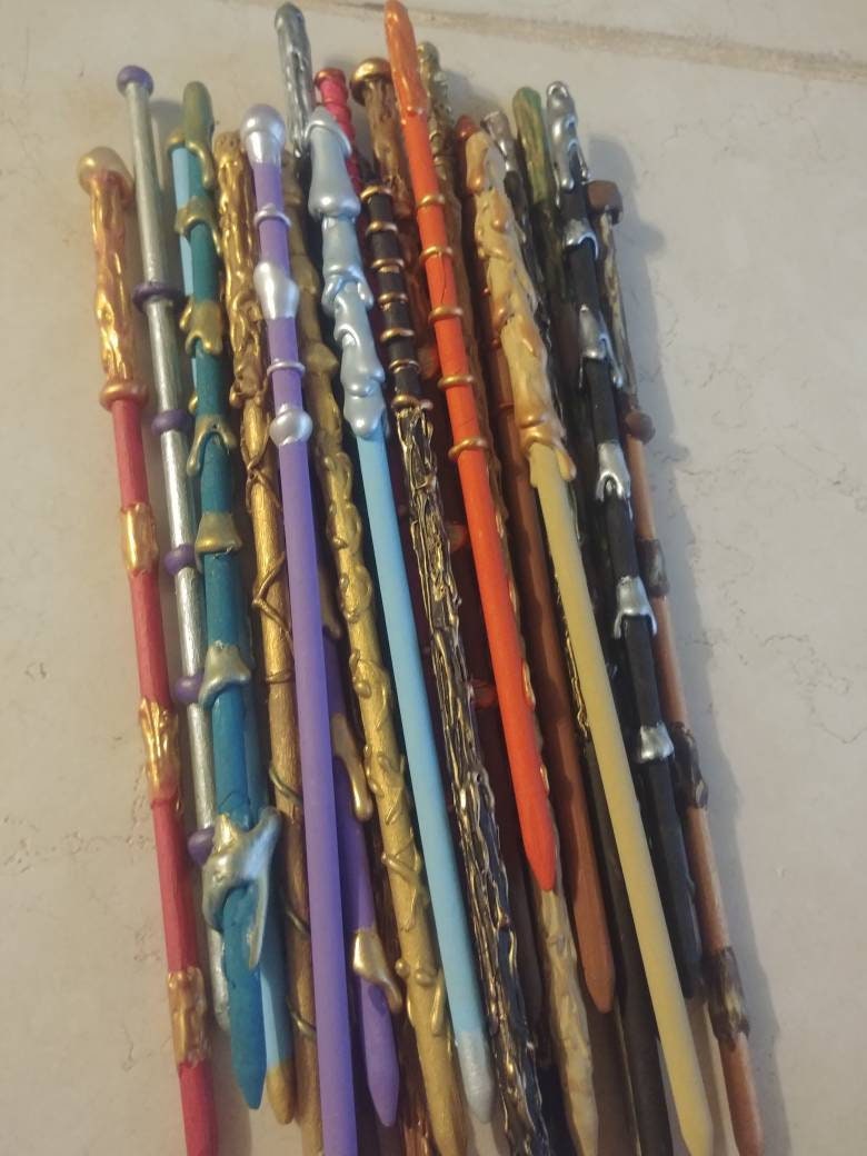 Painted Wands Great for Cosplay, Kids, Party Favors, Wedding Favors ...