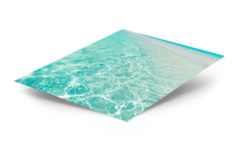 Large Metal Ocean Water Print Coastal Decor Ocean Print - Etsy