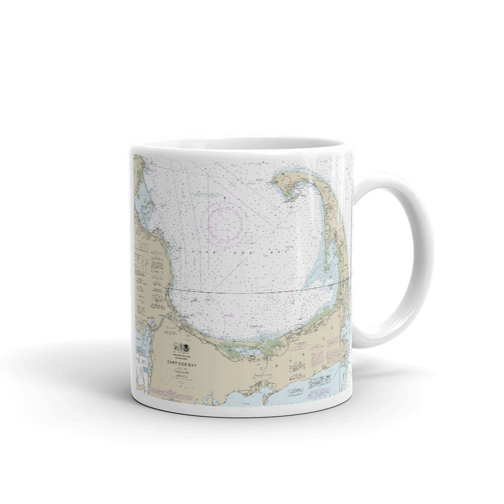 Cape Cod Bay Nautical Coffee Mug, Nautical Gift for Him, Gift for Her ...