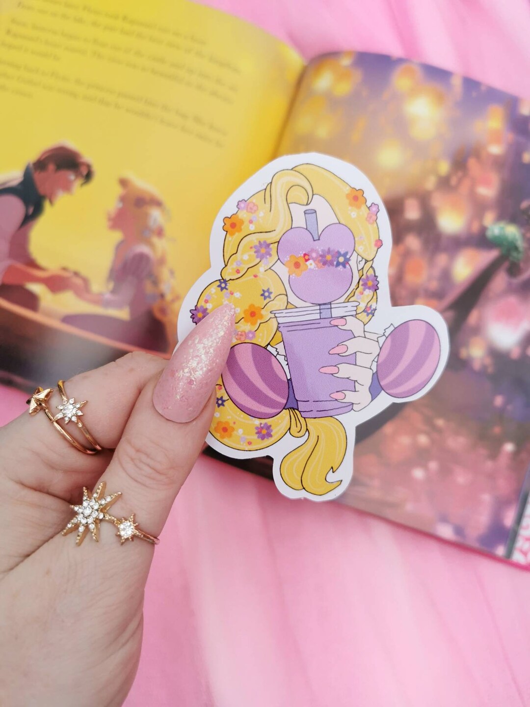 Princess Shake Stickers Magic Park Snacks Rapunzel Stickers Princess ...