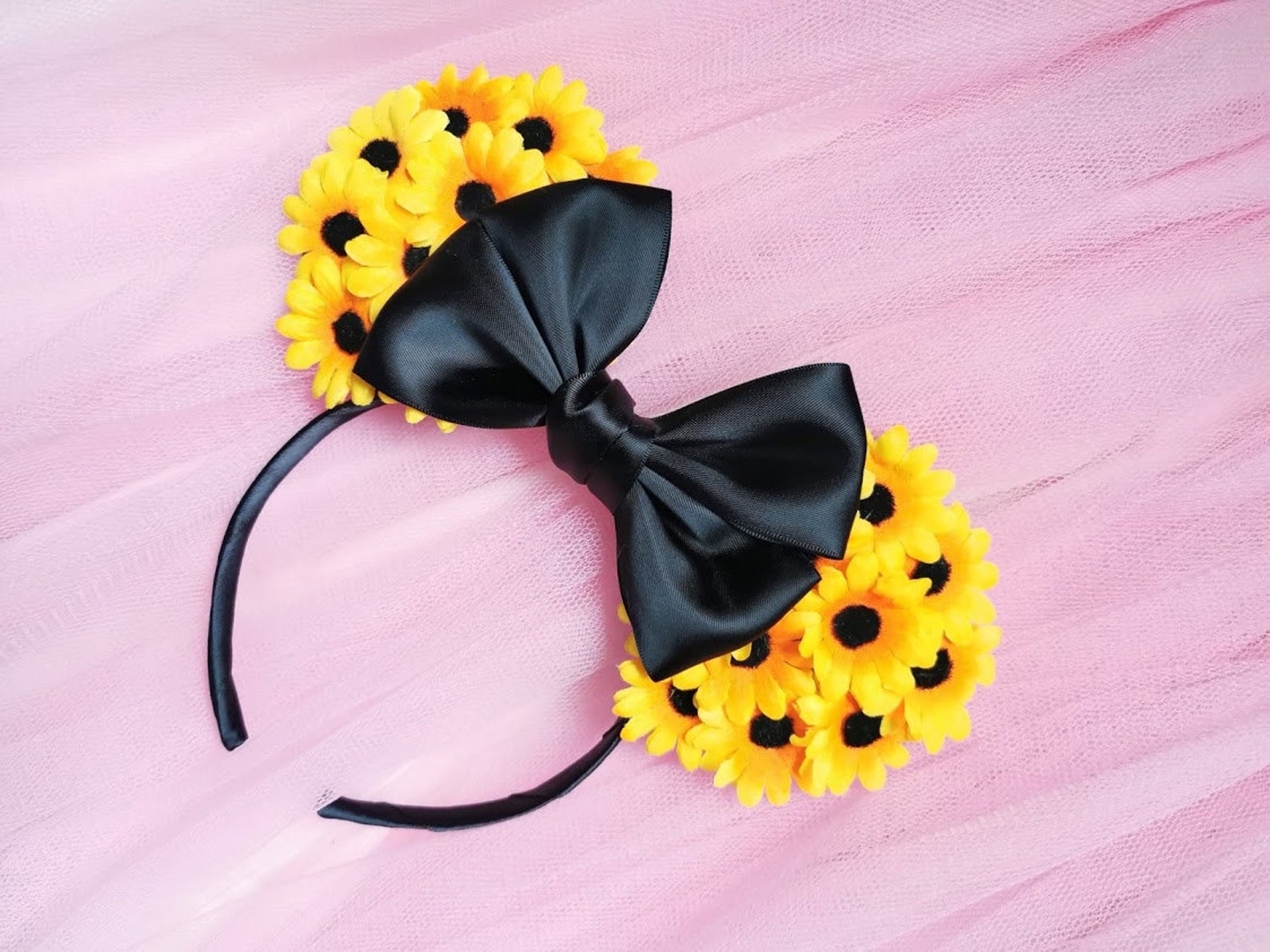 Sunflower Minnie Mouse Ears Daisy Ears Festival Headbands | Etsy