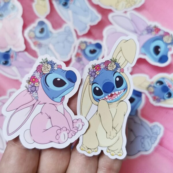 Stitch With Flower Crown Svg - Etsy
